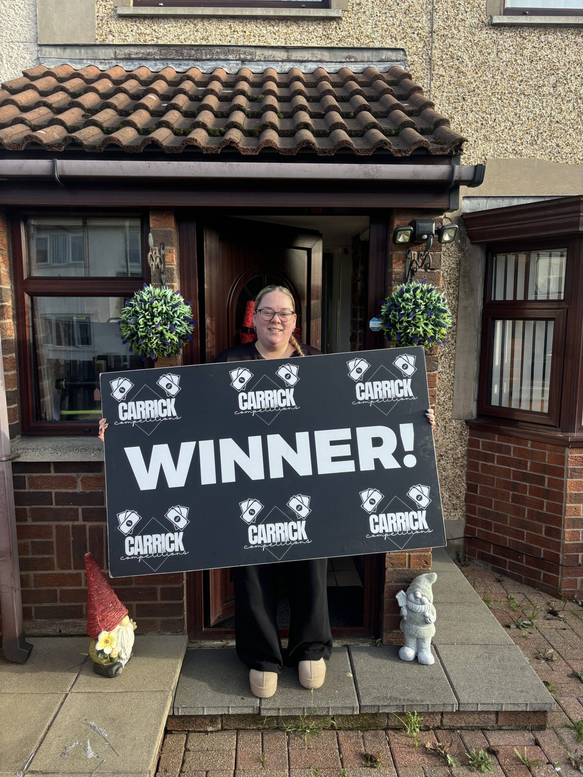 Charlie Waide wins £100 - Carrick Competitions